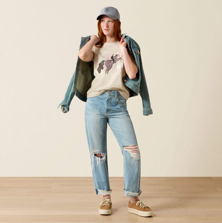 Ariat Floral Leap barnabolur beige | Lífland